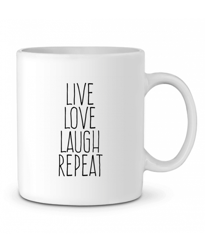 Mug en Céramique Live love laugh repeat - justsayin