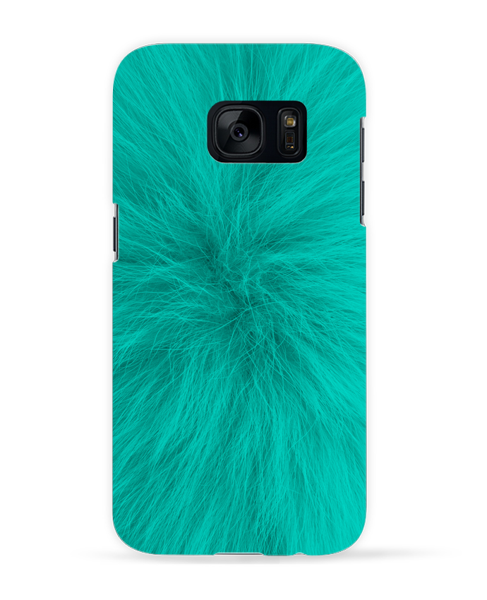 Coque 3D Samsung Galaxy S7 Fourrure bleu lagon Les Caprices de Filles ...