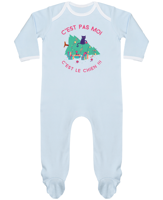 Pyjama Bébé Manches Longues Contrasté Humour de chat - SANDRA-WEB-DESIGN.CH